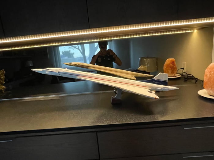 Just finished building my Lego Concorde - 9GAG