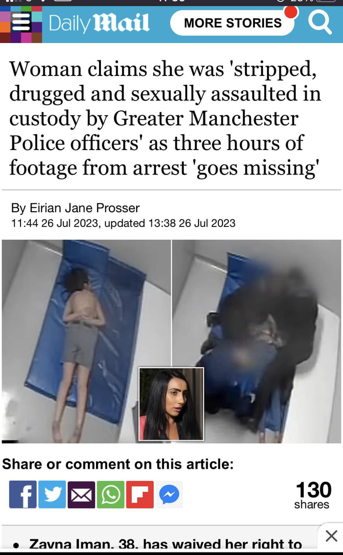 3 hours worth of footage “mysteriously” missing after woman reports SA while being detained - 9GAG