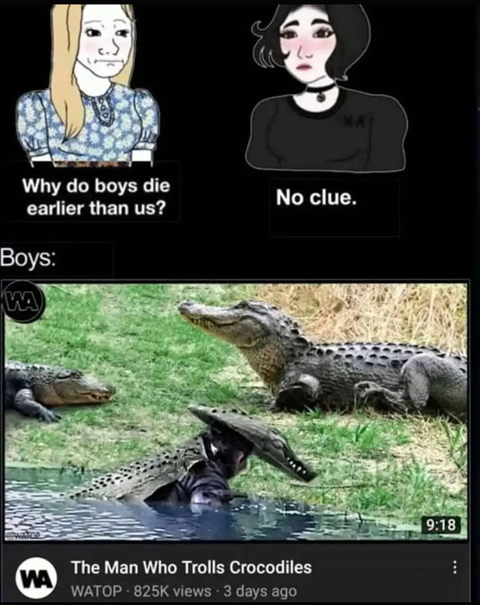 Shoo shoo...I am land croc - 9GAG