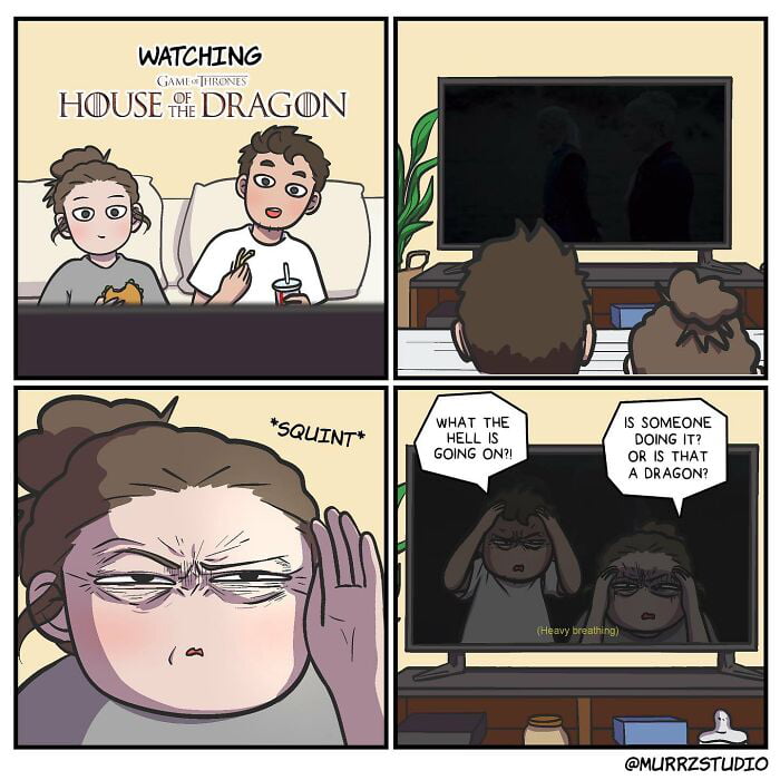 Just started watching this. Does anyone else experience the same? (comic credit: murrzstudio ...