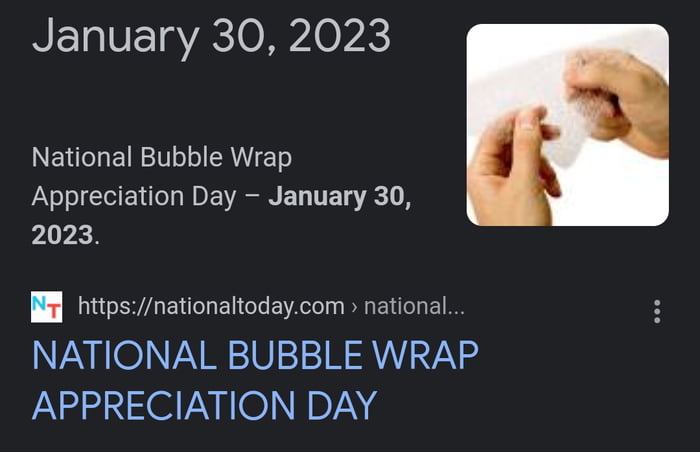 Happy National Bubble Wrap Appreciation Day, let's pop them - 9GAG