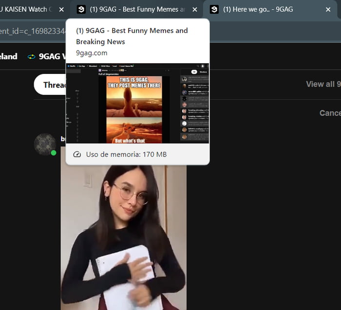 I was today years old when I noticed that they are showing the memory usage on the tab preview ...