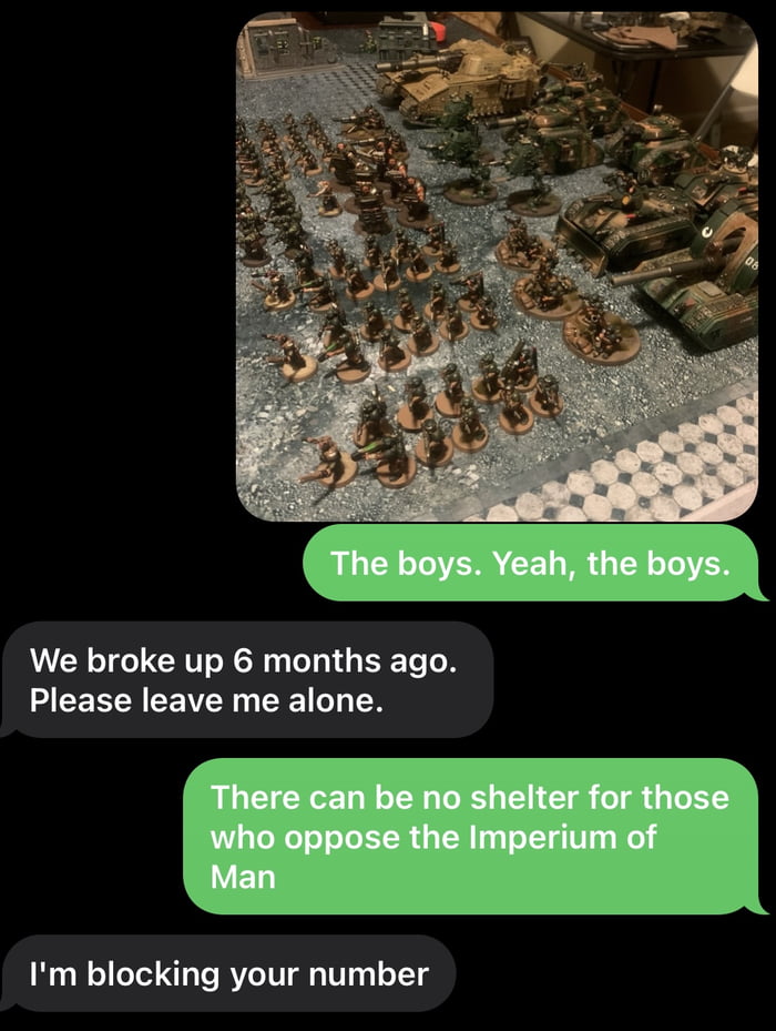 She’ll never love you the same way Games Workshop loves your wallet… - 9GAG