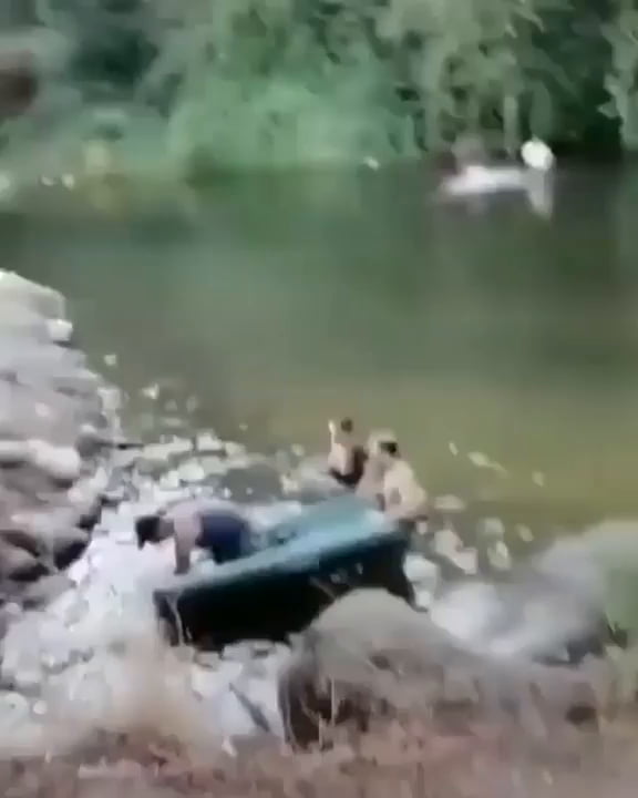 Diving into a river without scouting - 9GAG