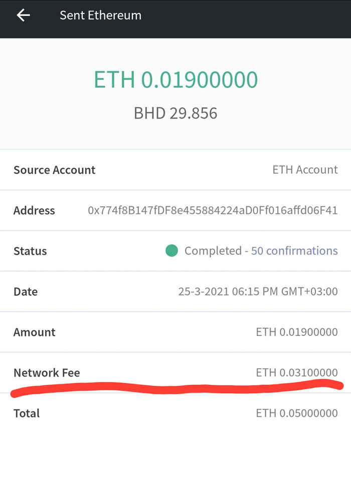 **Newbie here**. So I tried to to sent 0.05 ETH from my exchange to my ...