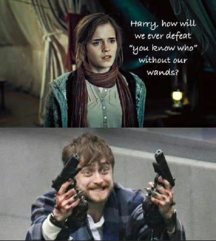 Harry Potter and the order of GUNS - 9GAG
