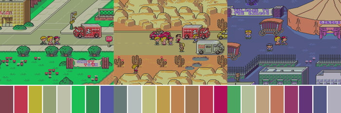 Earthbound - Colors Chart - 9GAG