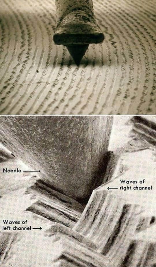 Vinyl record under an electron microscope - 9GAG