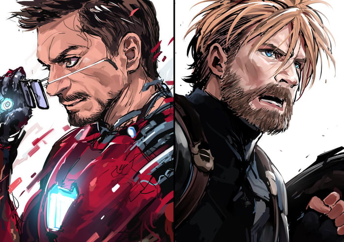 Awesome Cap and Iron Man fan art. - 9GAG