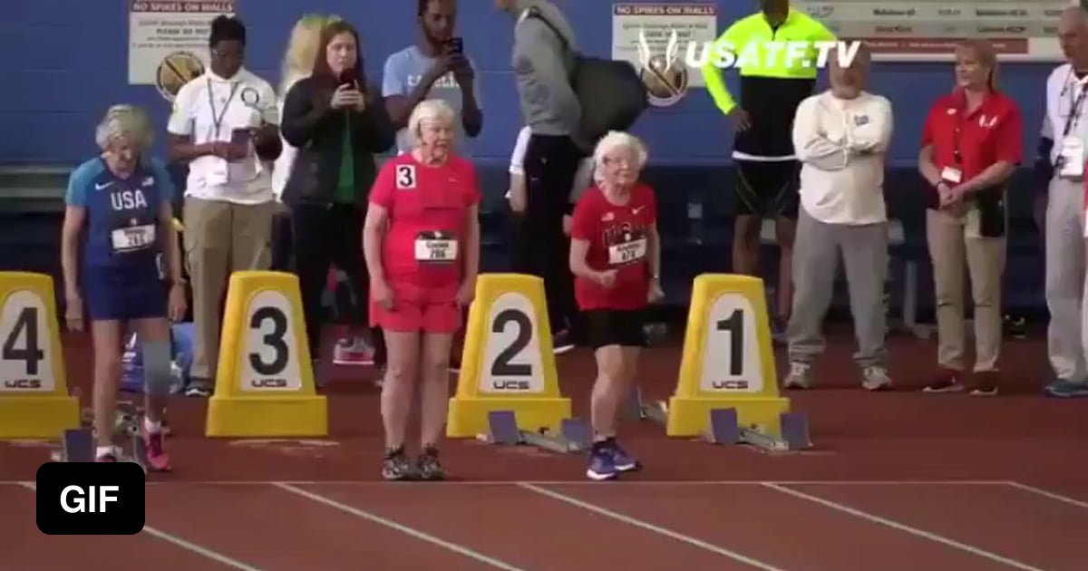 Julia "Hurricane" Hawkins, she is 102. She set a new record for the 60m ...