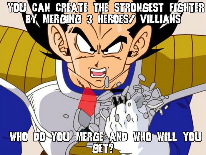 Merge characters from any anime, manga, movie, etc. - 9GAG