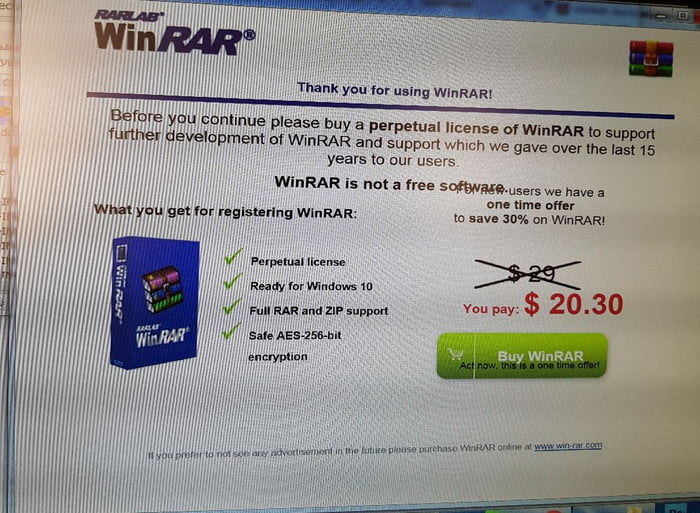 Don't miss the big WinRar sale!! Thank me later - 9GAG