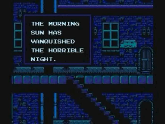 When I finish my 3rd shift job, this quote from Castlevania II: Simon's ...