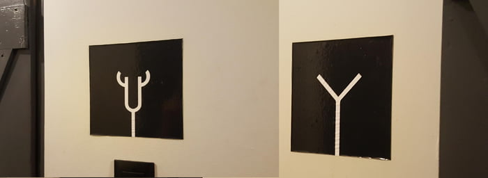 Bathroom signs at a Polish bar. - 9GAG