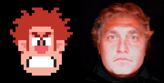 Google's Depixelizer rendering of Wreck-It Ralph - 9GAG