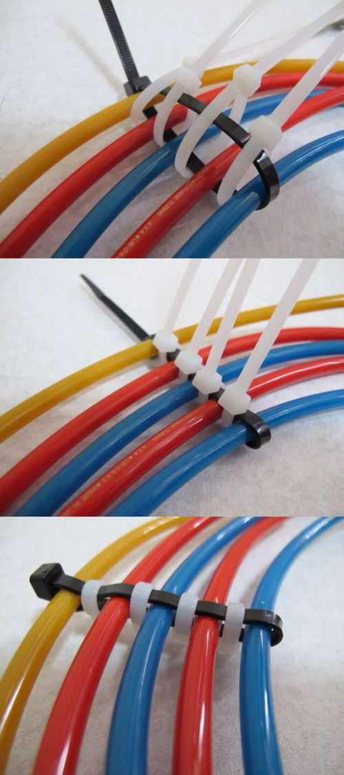 Keep cables neat using zip ties - 9GAG