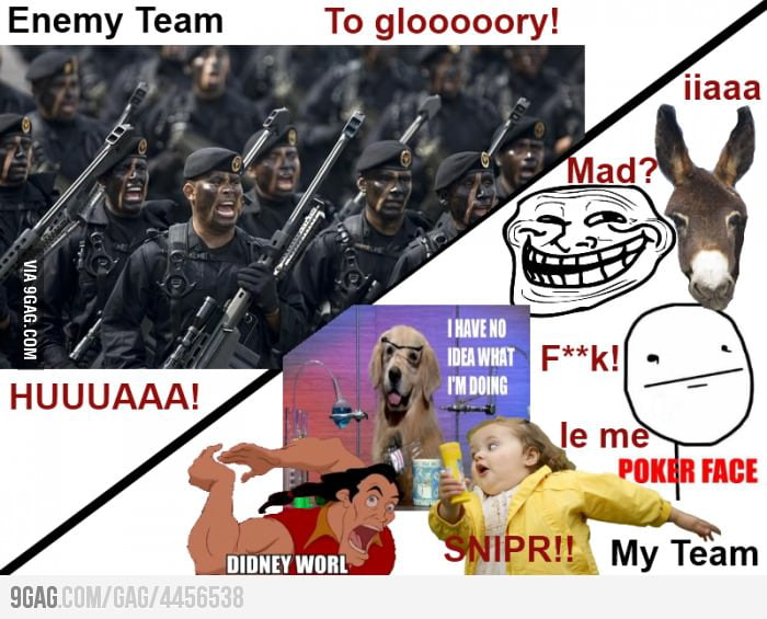 Every moba game match - 9GAG