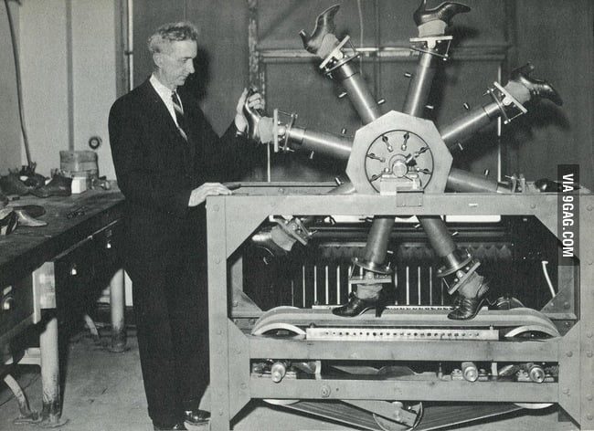 The 'walking machine' at the National Bureau of Standards, for testing ...