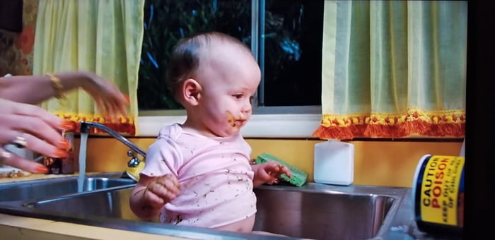 Watching Matilda (1996) for the umpteenth time today and noticed when ...