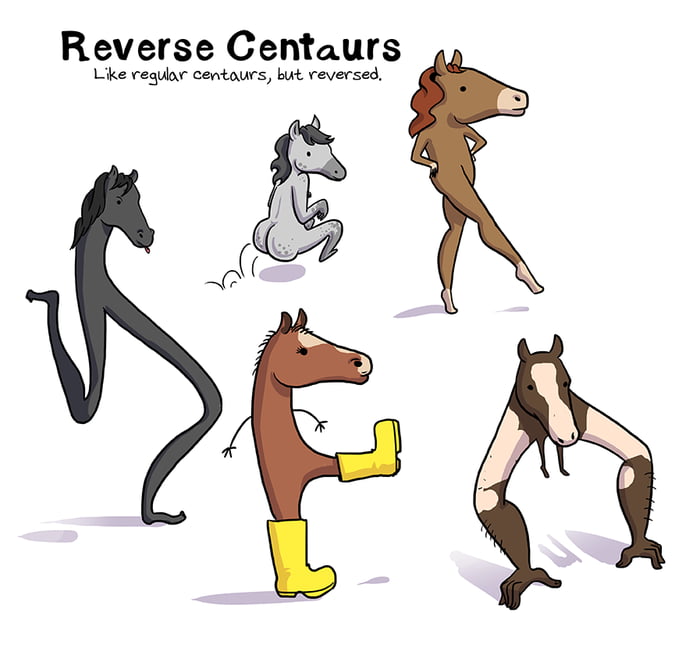 Reverse centaur - 9GAG