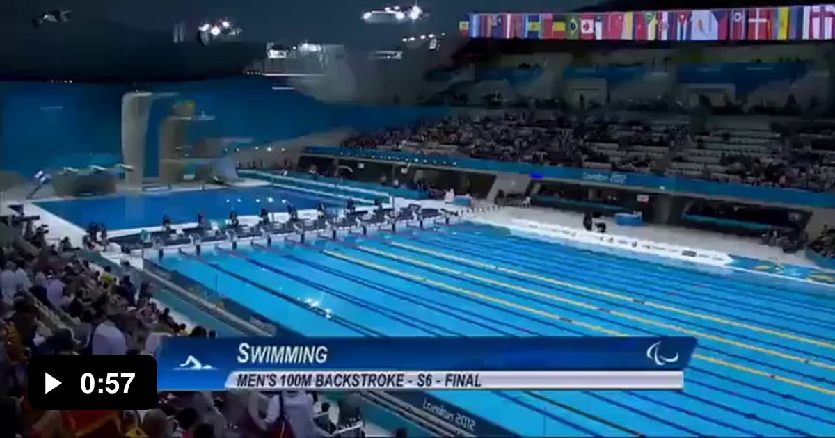 Paralympic swimmer with no arms wins the 100m backstroke and sets a new ...