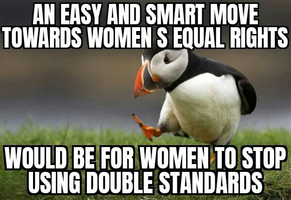 Double standards examples : fat men vs "plus size women", the man ...