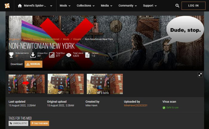 Nexus just deleted this fantastic mod - 9GAG