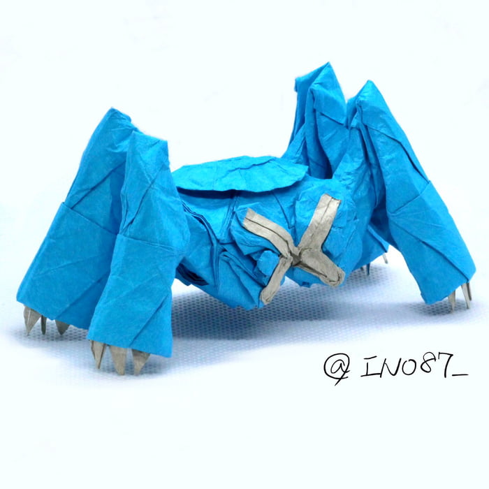 Origami Pokemon Metagross designed & folded by ino87 - 9GAG
