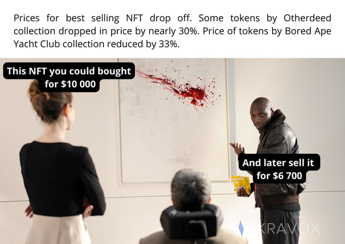 NFT sales fallen off on 75% - 9GAG