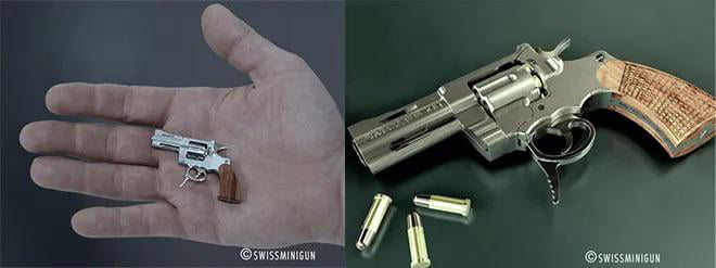 According to the Guinness Book of World Records, the Swiss Mini Gun is ...