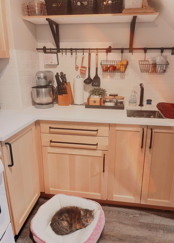 Moved in to a tiny apartment today with a teeny little kitchen. - 9GAG