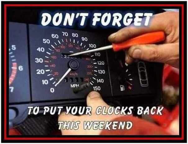 Clocks go back tonight. - 9GAG