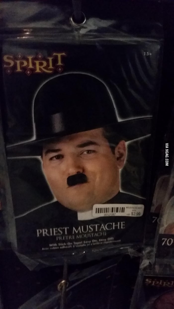 I've never seen a priest with this moustache. - 9GAG