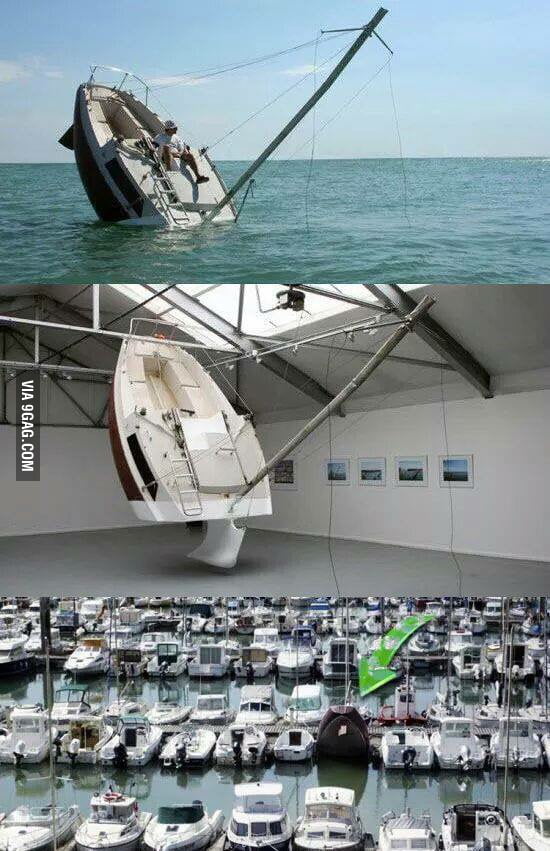 Whoever owns this boat is a master troll. - 9GAG