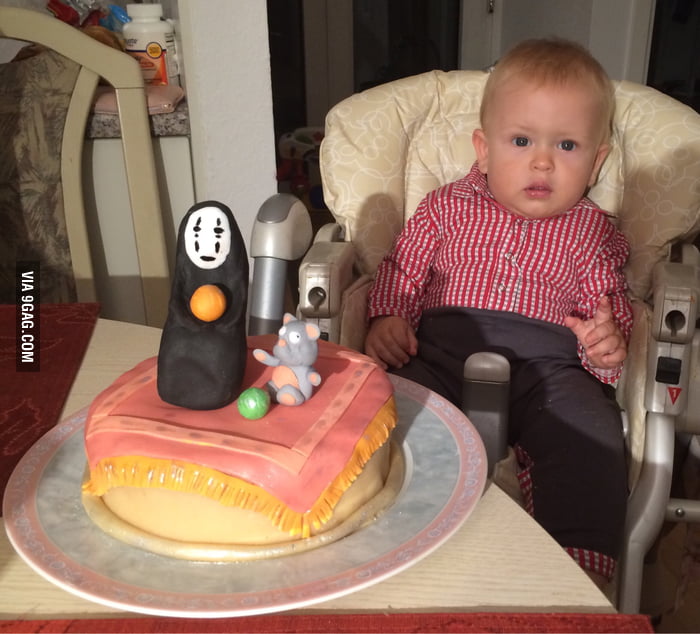 No-Face and Poh cake for my son's birthday. - 9GAG