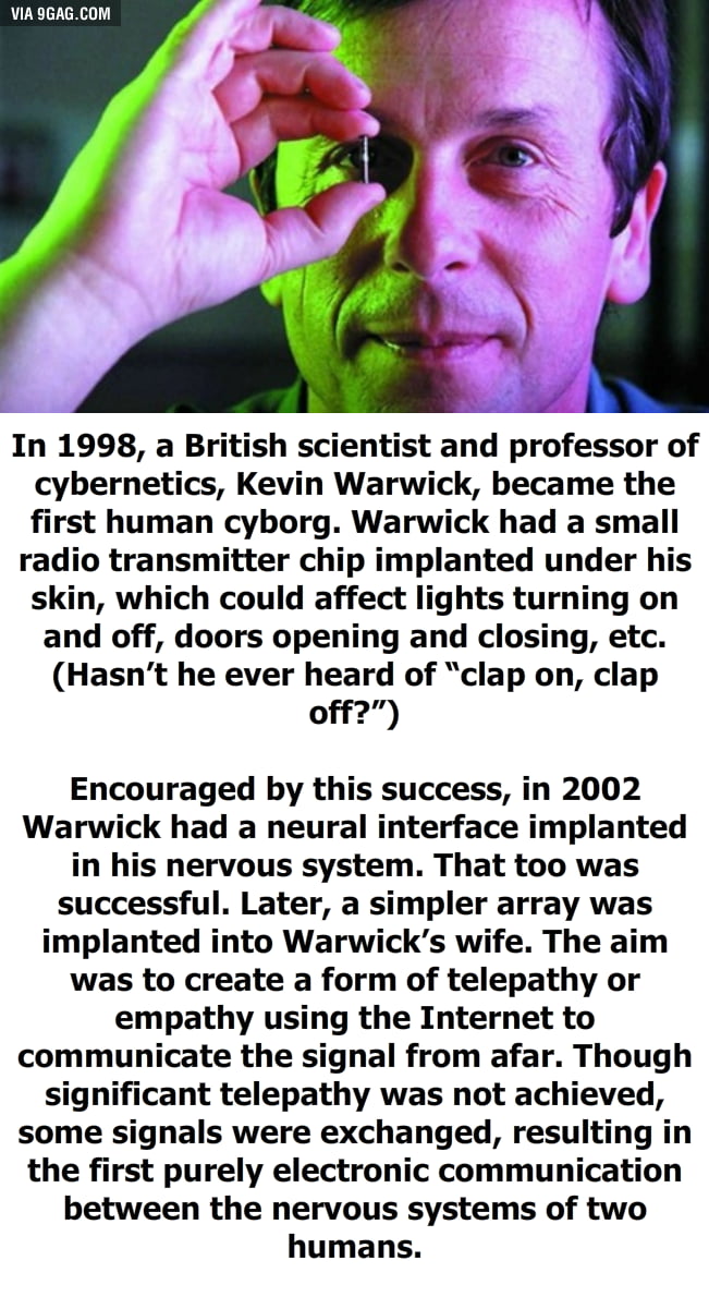 The first human cyborg. - 9GAG