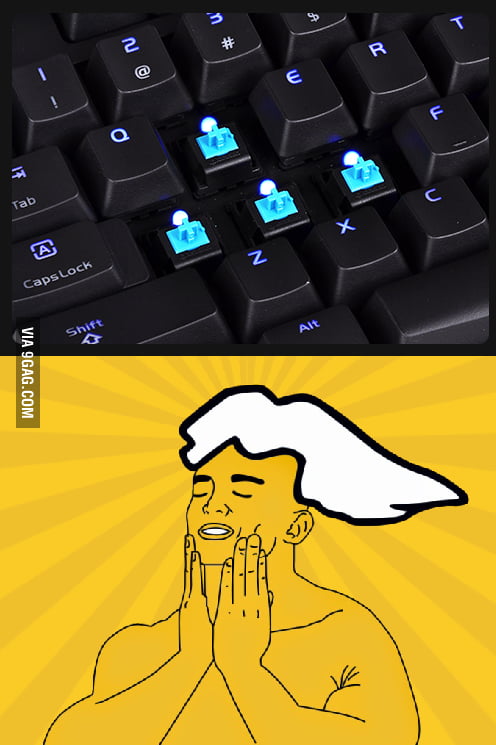 Who else have a mechanical keyboard and loves it? :) - 9GAG