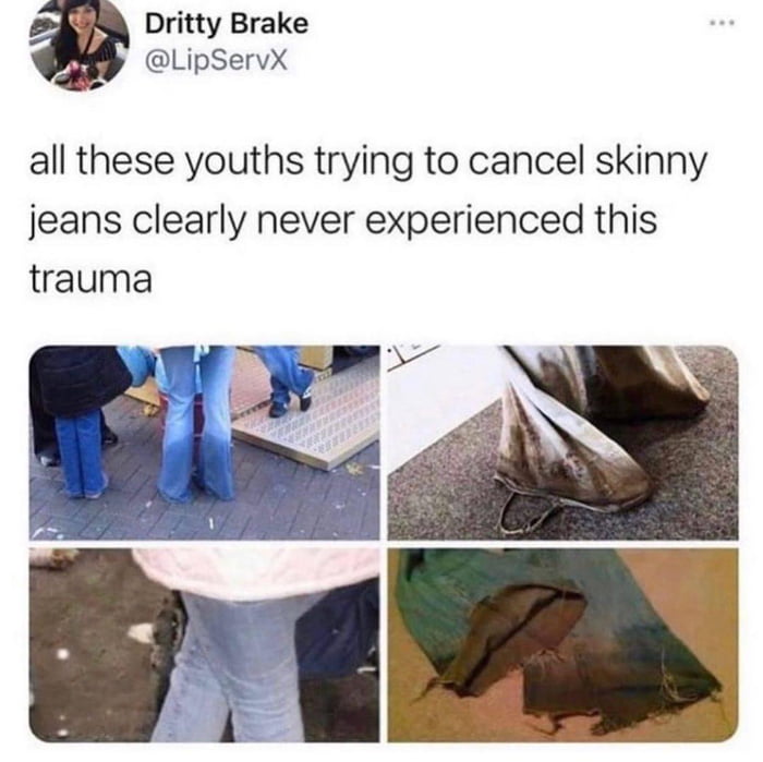 Gen Z, meet the original jean drag - 9GAG