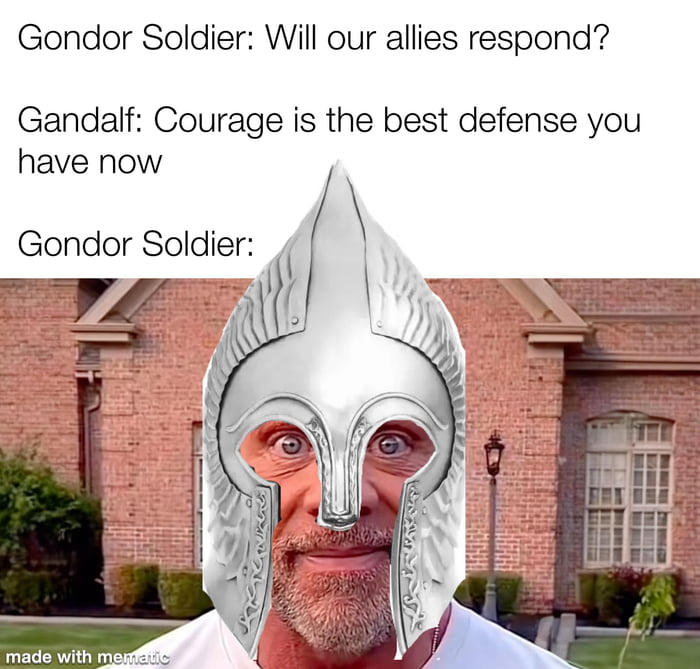 Gandalf the great morale builder - 9GAG