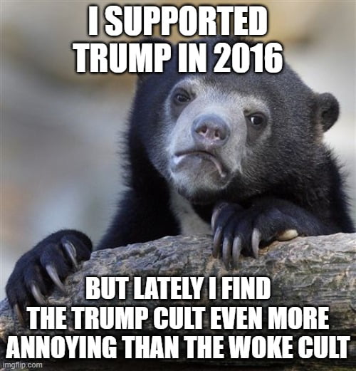 The woke at least simp for a stupid, degenerate ideology. These guys ...