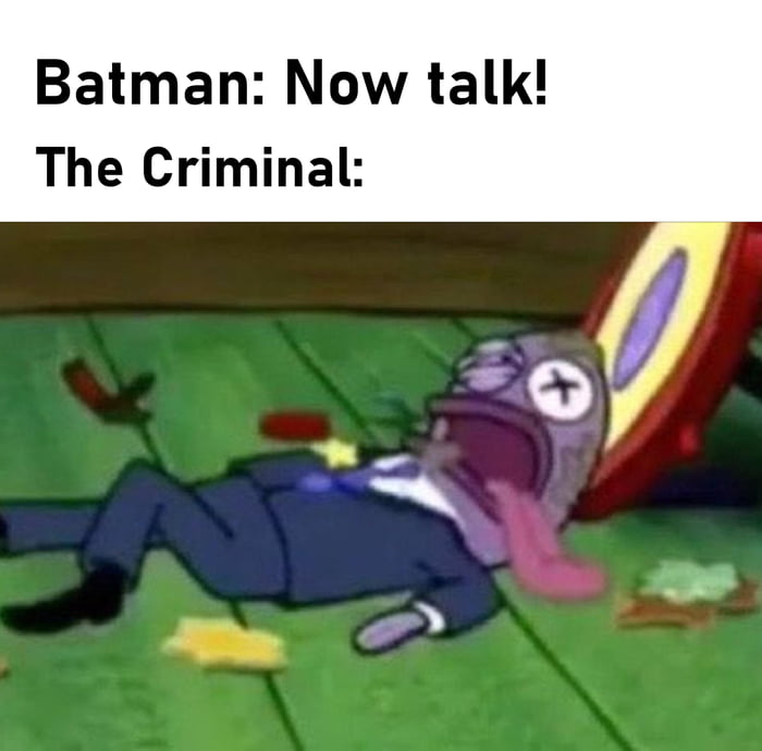 Batman's interrogation techniques are... effective. - 9GAG