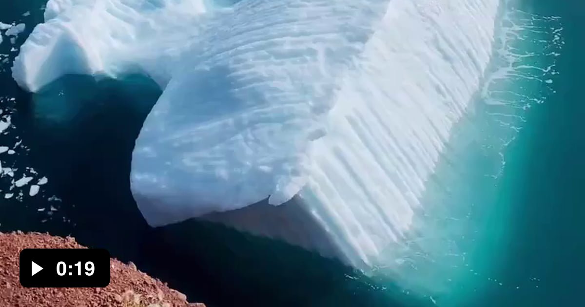Watching an iceberg roll over is oddly satisfying - 9GAG