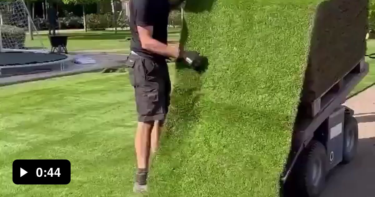 Installing some new grass - 9GAG