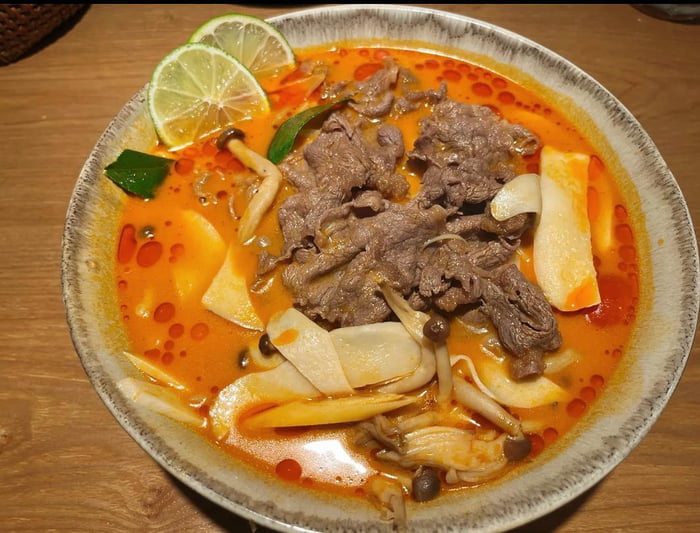 Thai Tom Yum Goong Spicy and Sour Beef. - 9GAG
