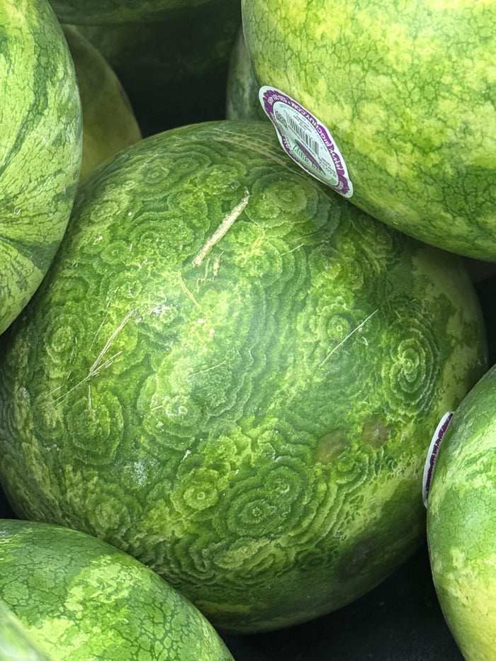 Watermelon with a weird pattern - 9GAG