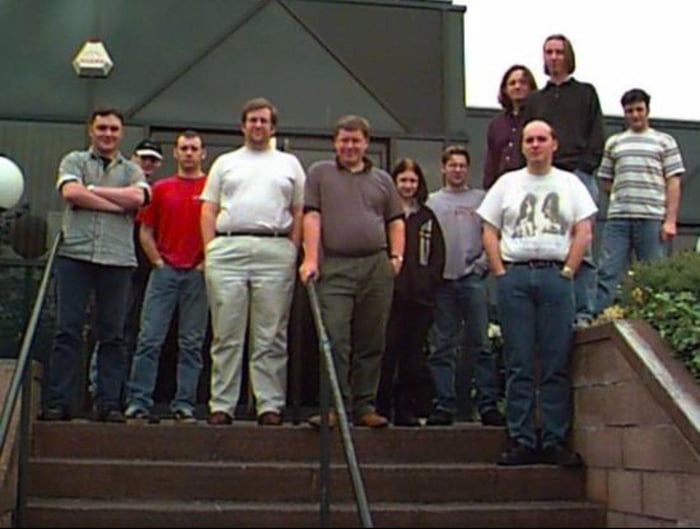Picture of the team at Rockstar North (then DMA Design) who created the ...
