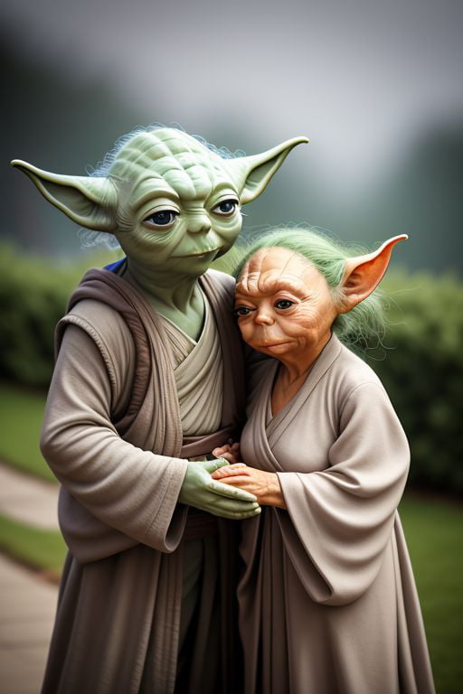 Yoda got really mad and left his girlfriend when he learned he will ...