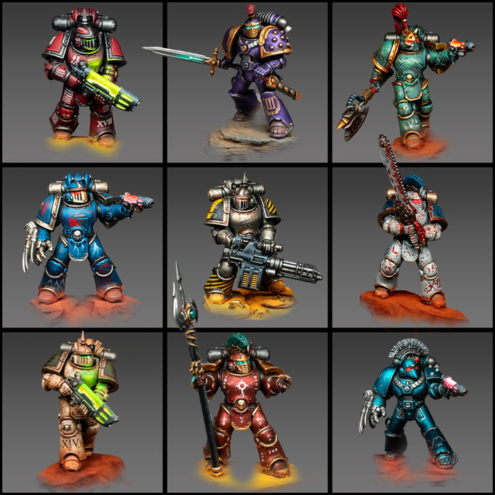 Painted All Heresy Legions! Easy Video Guides – Here Are the Traitor ...