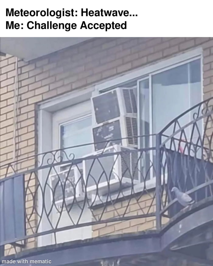 When the heatwave demands extreme measures. - 9GAG