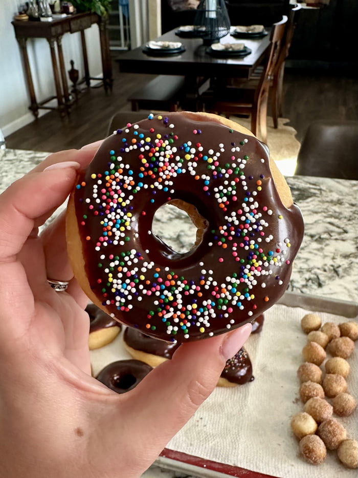 The most beautiful, chocolate glazed, yeasted donut. - 9GAG